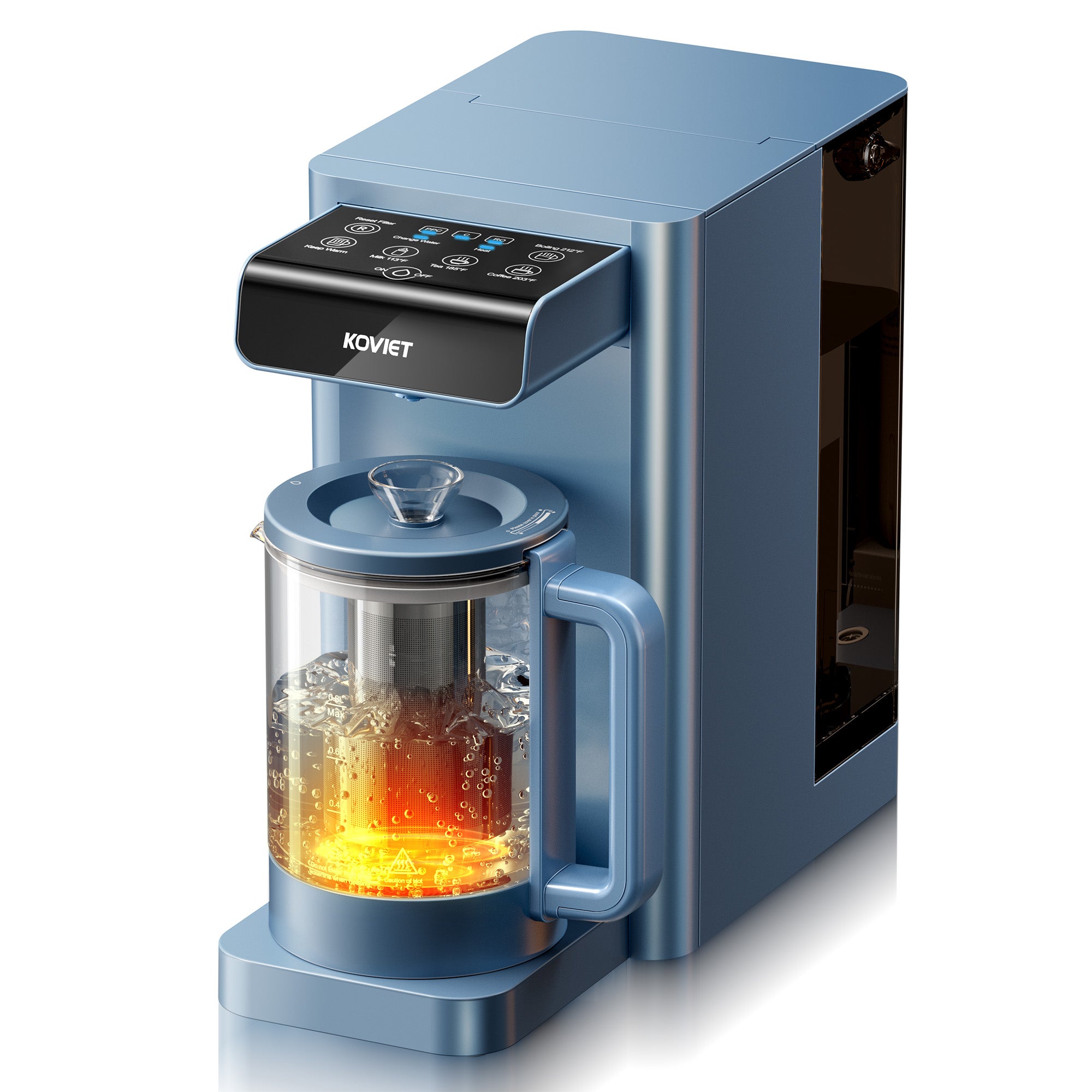 CF02 10 Stage Reverse Osmosis Water Filter Countertop, 6-in-1 Hot Wate